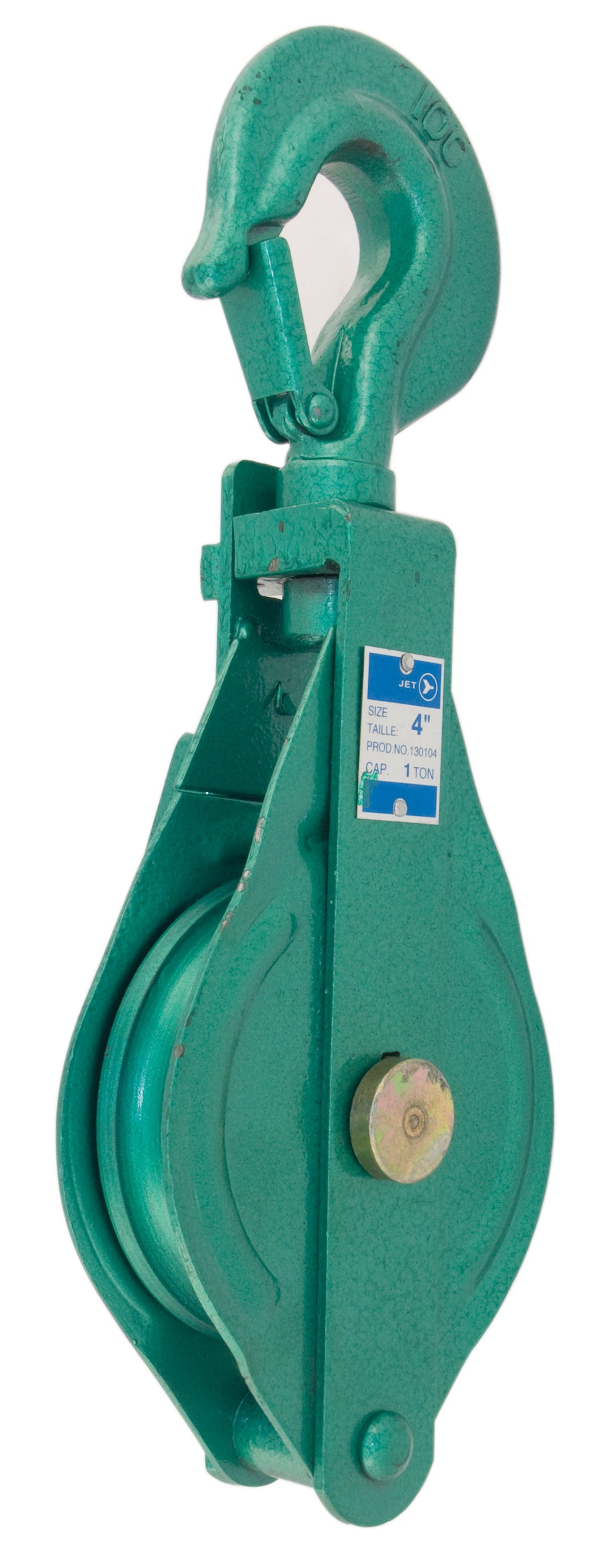 Blocks Jet 130104 4 Inch Single Sheave Painted Snatch Block - Ariba Safety