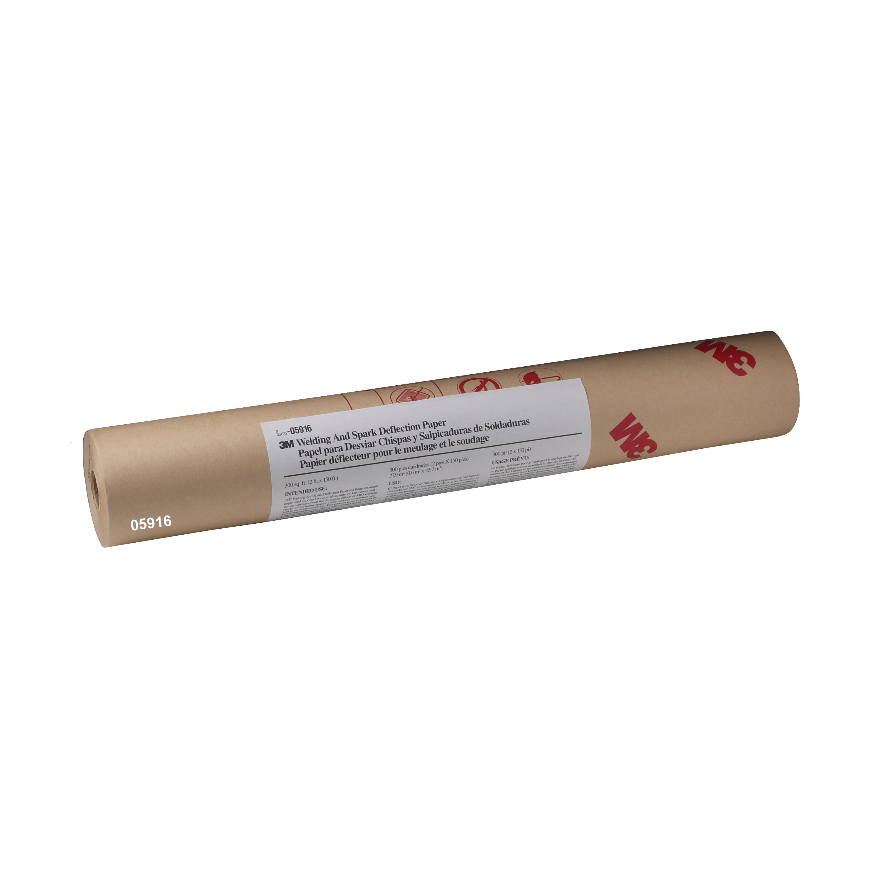 3M 05916 ~ Welding & Spark Deflection Paper 24 in x 150 Ft (60.96 cm x ...